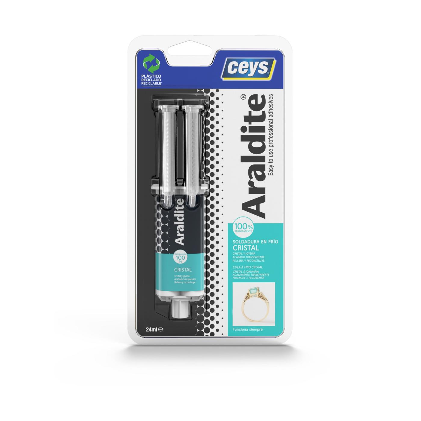 Araldite® Crystal 24ml | Adhesivo invisible y resistente